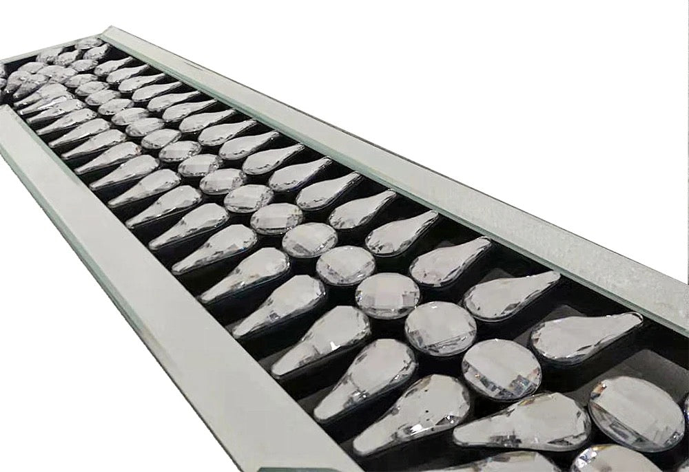 Teardrop Diamond Silver Wall Mirror WXM-1098 – reddiamondfurniture