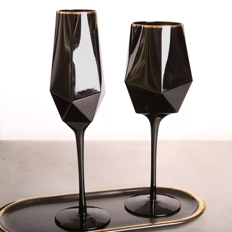 Black blind tasting wine glass – reddiamondfurniture