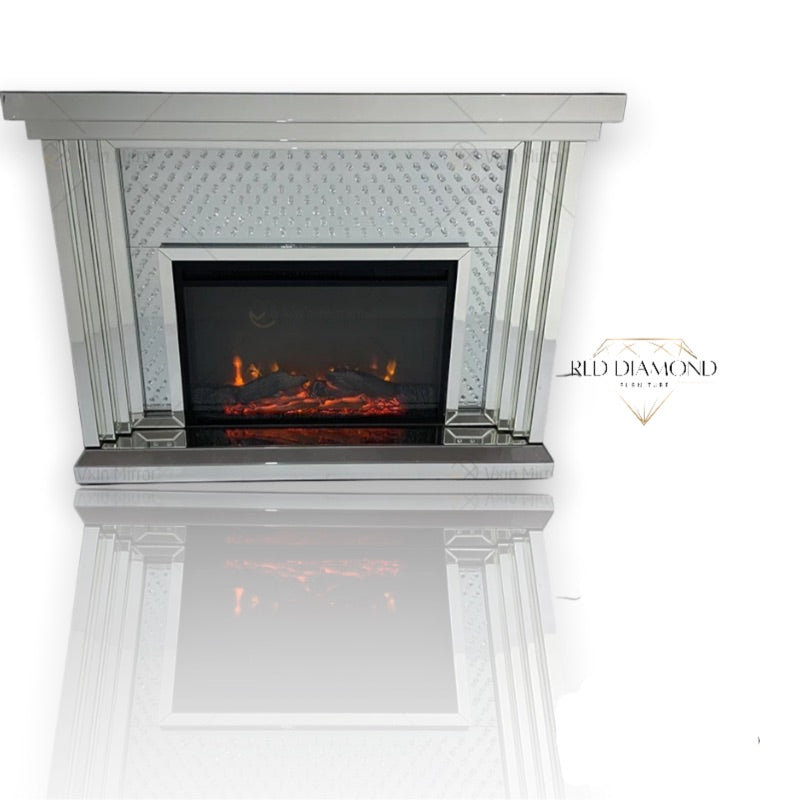 Luxury Electric LED Mirror Fire Place WXF-1097 – reddiamondfurniture