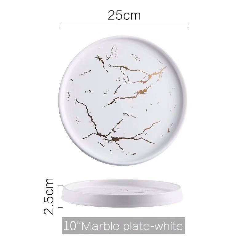 Marble Ceramic Pates – reddiamondfurniture