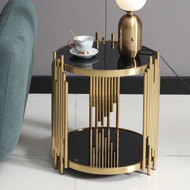 Modern Gold Side Table Furniture – reddiamondfurniture